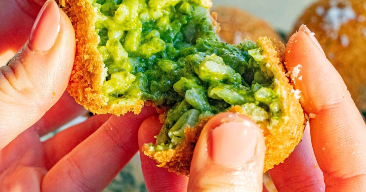 Spinach Arancini With Herby Aioli | Mob