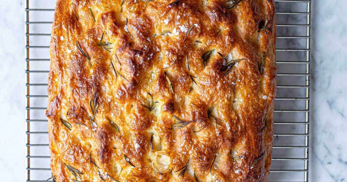 Best Sea Salt & Rosemary Focaccia Recipe — How To Make Focaccia | Mob