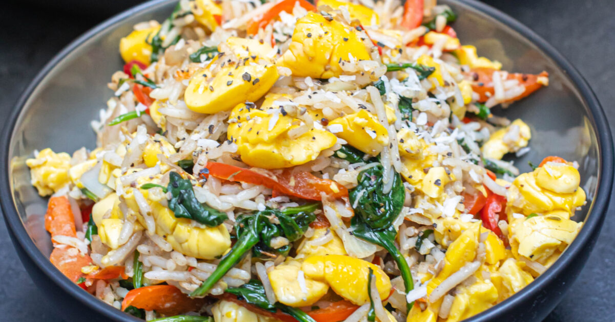 Callaloo and Ackee Fried Rice | Mob