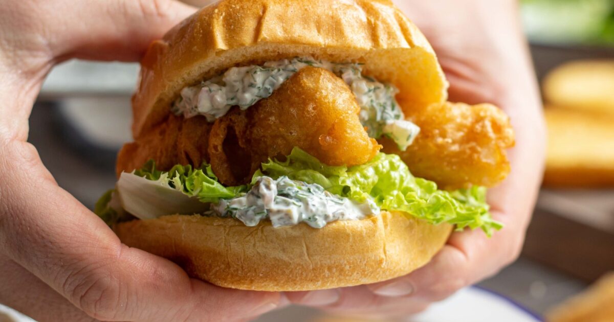 Fish Finger Sandwich With Labneh Tartar | Mob