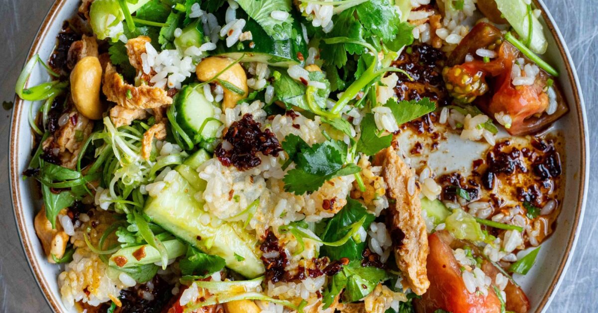 Crispy Rice & Smashed Cucumber Salad | Mob