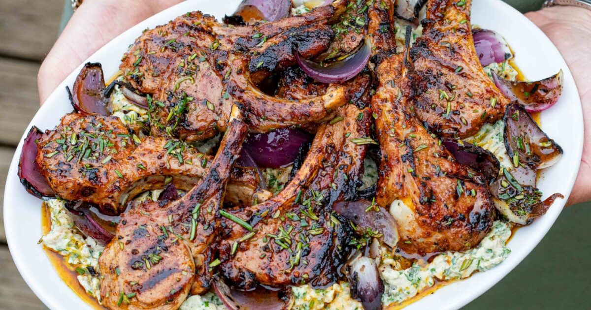 BBQ Lamb Chops & Burnt Aubergines | Mob