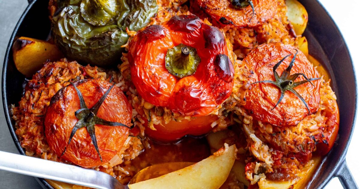 Greek Stuffed Peppers | Mob