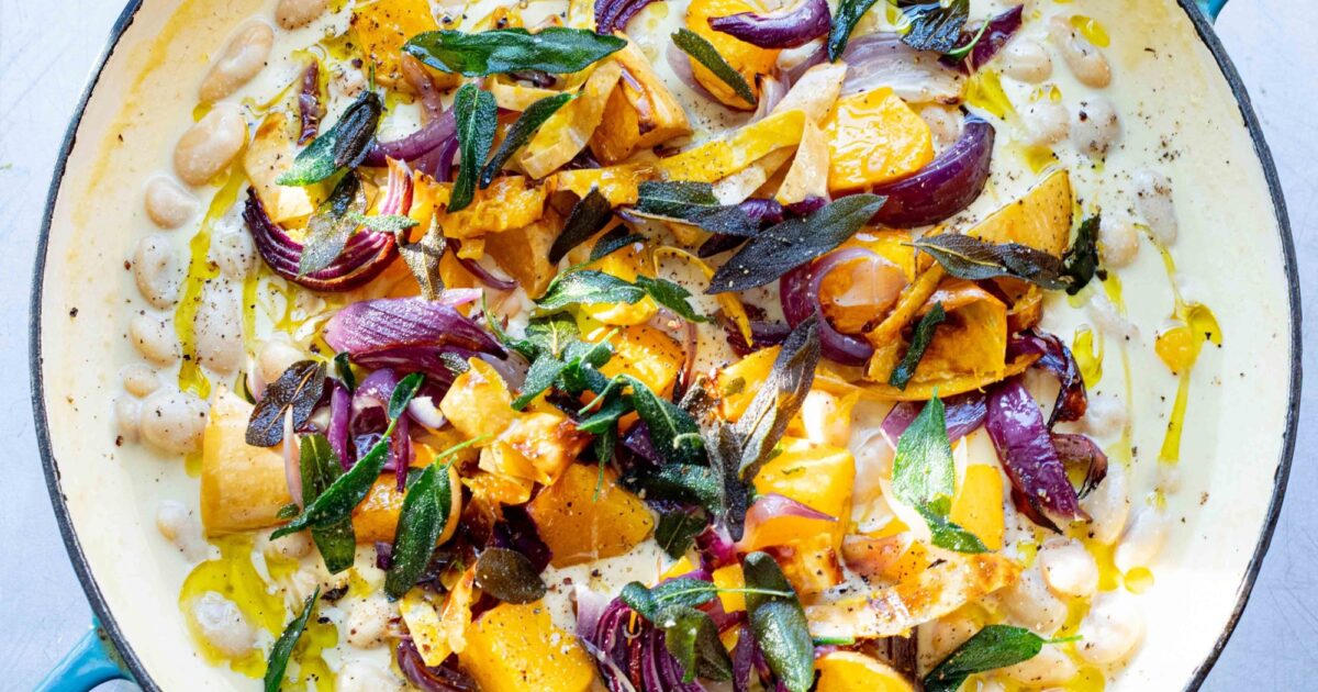 Butternut Beans with Crispy Sage Recipe | Mob