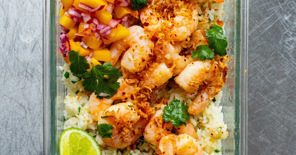 Prawn & Mango Coconut Bowl | Mob