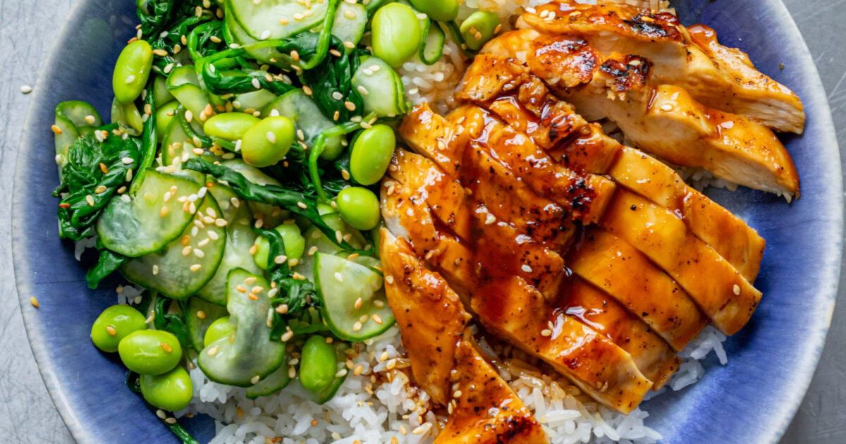 Miso Maple Chicken with Rice | Mob