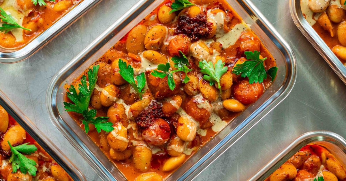 10-Minute Smoky Harissa Creamy Butter Beans Recipe | Mob