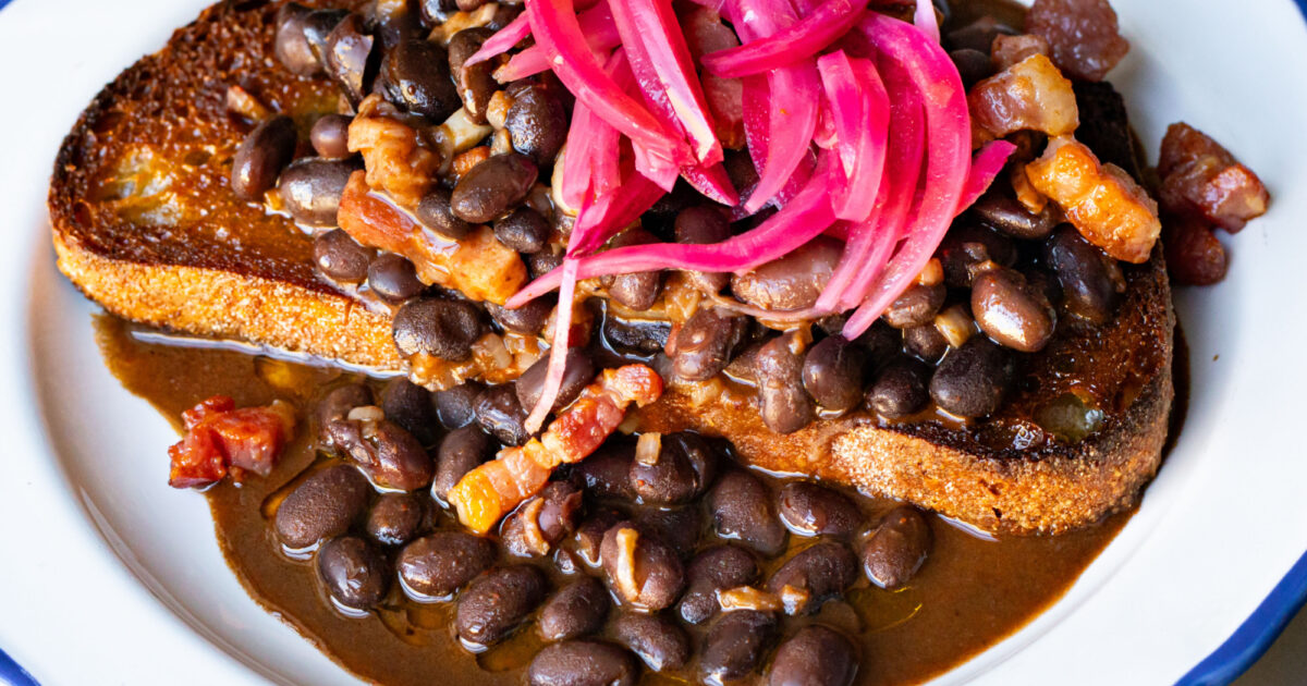 Smoky Bacon Beans on Fried Bread | Mob