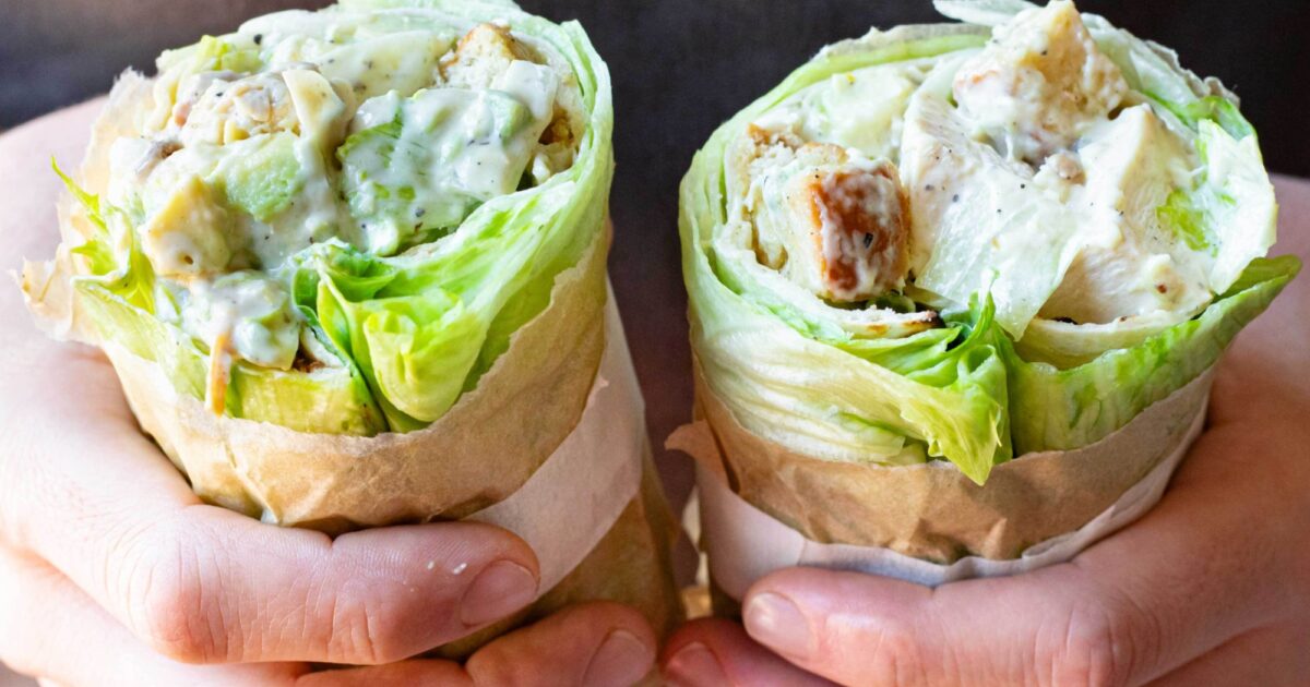 Leftover Chicken Caesar Wraps | Mob