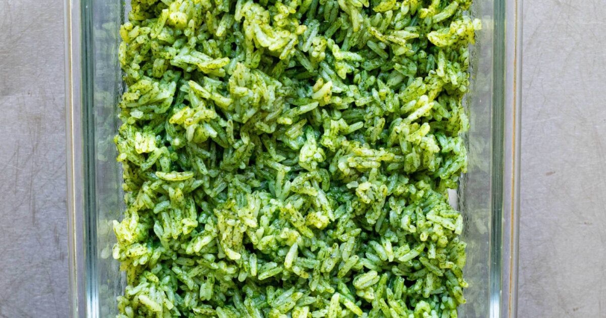 Spinach and Garlic Rice | Mob