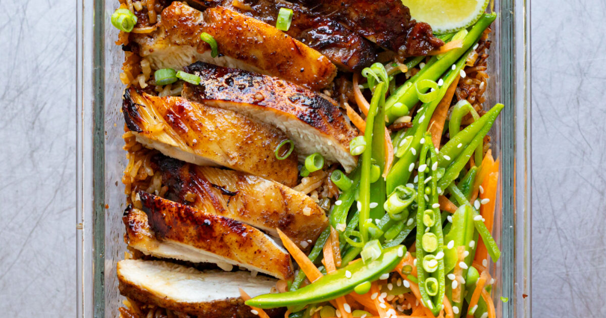 Chicken & Garlic Rice with Crunchy Slaw | Mob