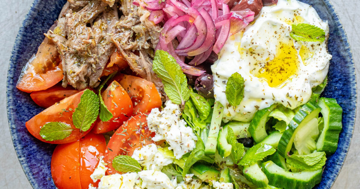 Greek-ish Roast Lamb Salad | Mob