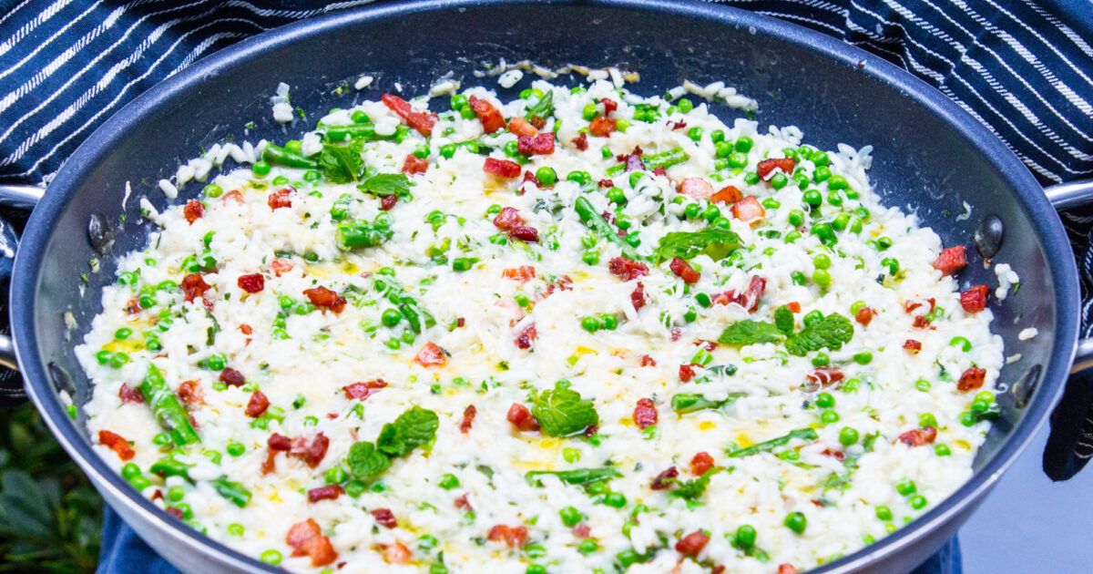 Pea & Pancetta Risotto | Mob