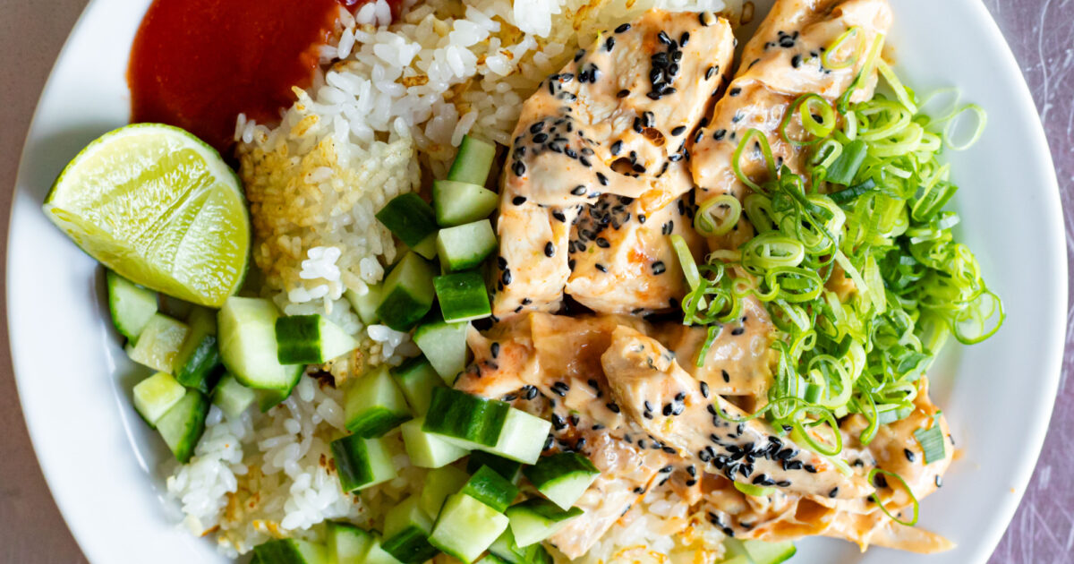 Spicy Chicken With Crispy Sushi Rice | Mob